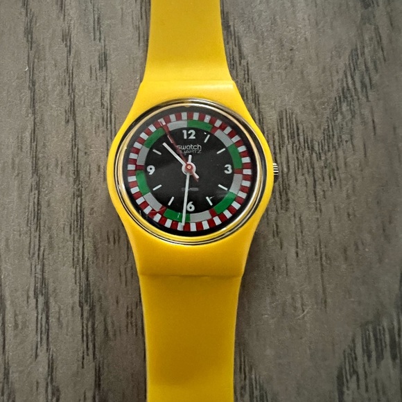 Swatch | Accessories | Vintage Rare Yellow Racer Swatch Watch | Poshmark